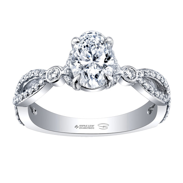Spring Lily Oval Cut Canadian Diamond Engagement Ring – La Maison D’Or ...