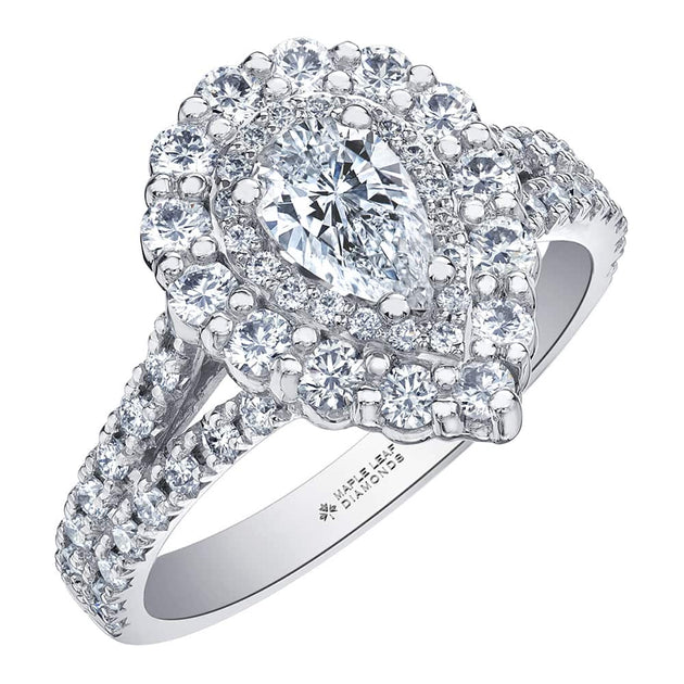 Pear-Shaped Canadian Diamond Ring – La Maison D’Or Jewellers